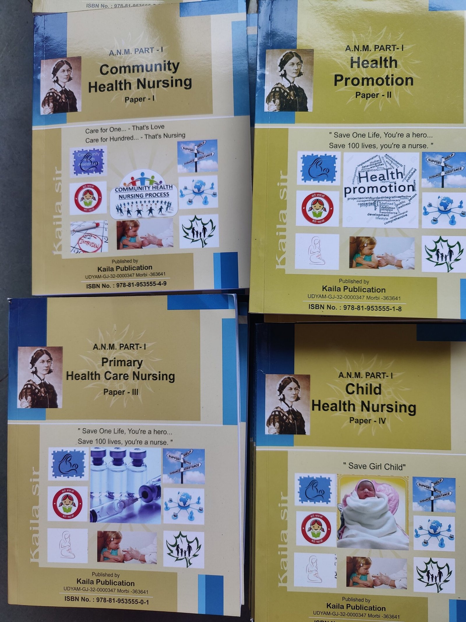 ANM Nursing 1st Year Kaila Publication 4 Book Set. 2023 Edition ...